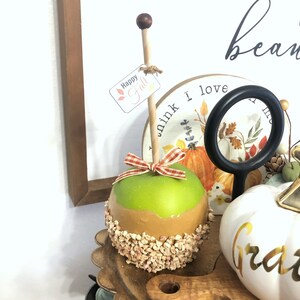 Fake Caramel Apple Faux Caramel Apples Fake Food Fall Tiered Tray Decor ...