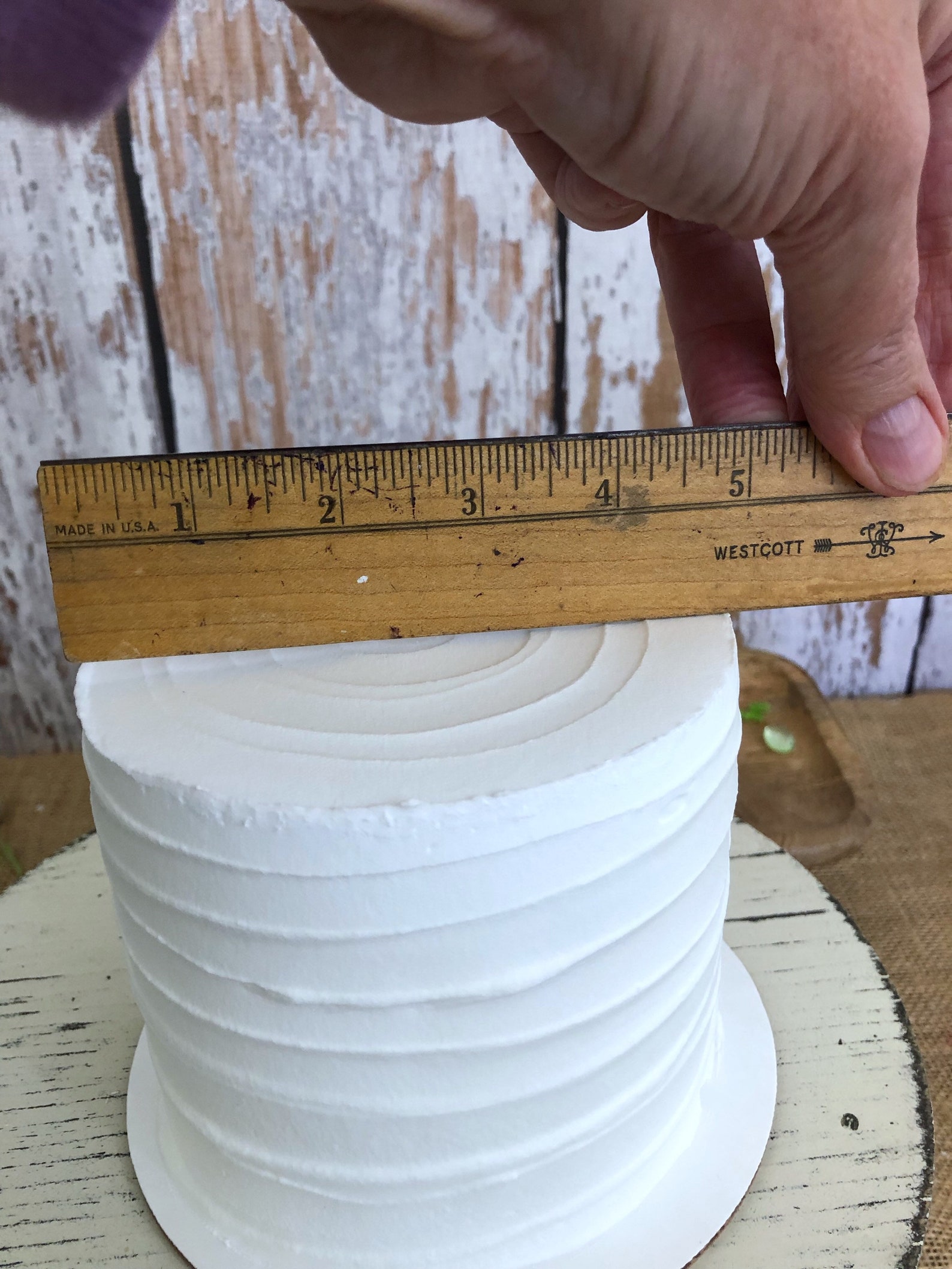 Fake 5 Inch Cake With Ridged Icing Fake Food Faux Food Prop - Etsy