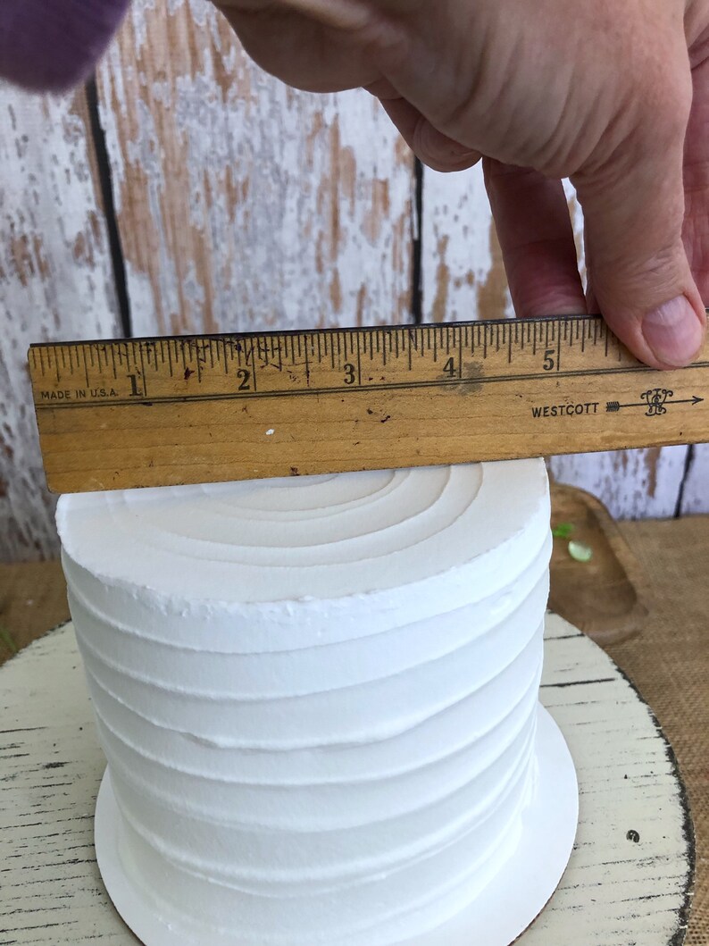 Fake 5 Inch Cake With Ridged Icing Fake Food Faux Food Prop - Etsy
