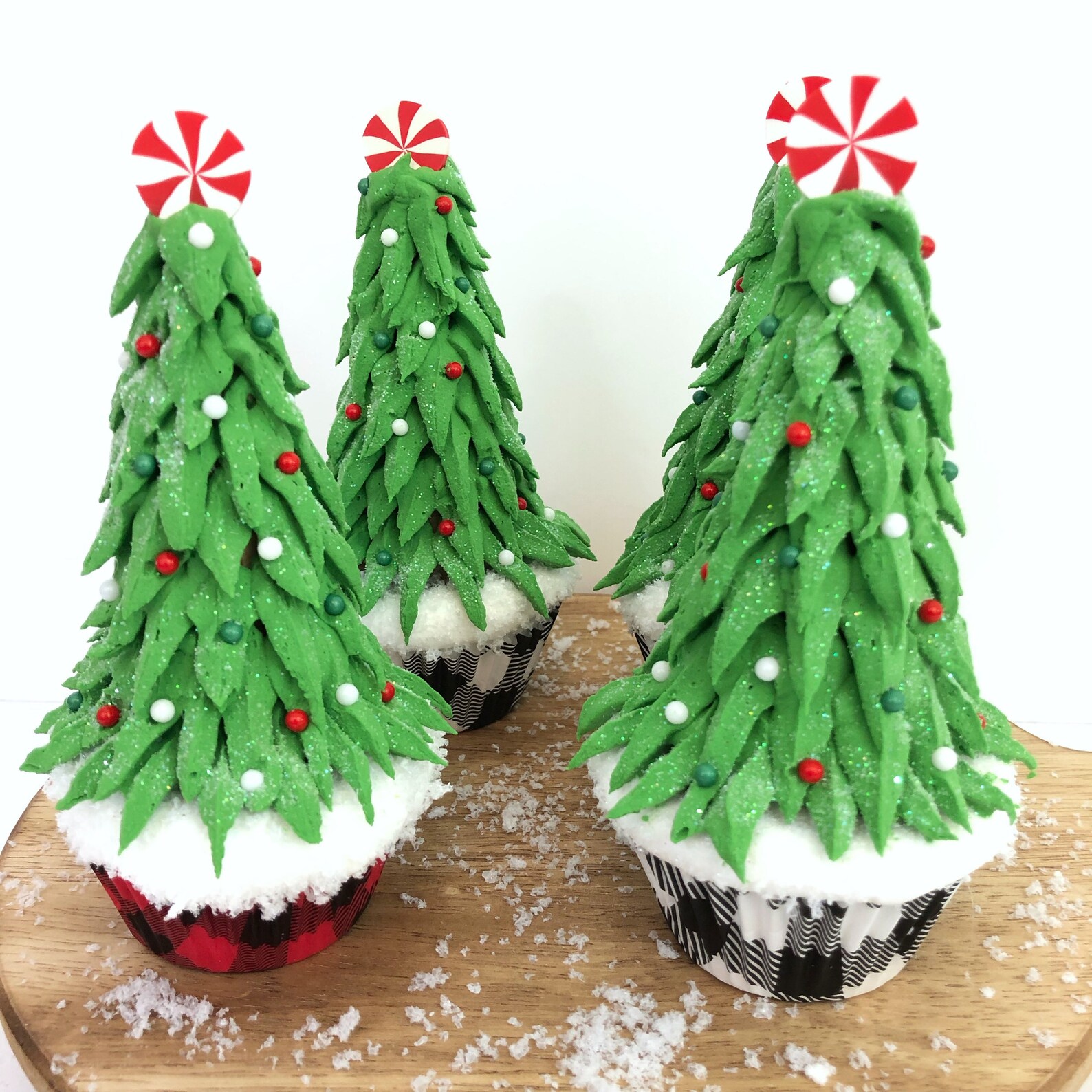 Fake Cupcakes Christmas Tree Cupcake Fake Food Christmas - Etsy