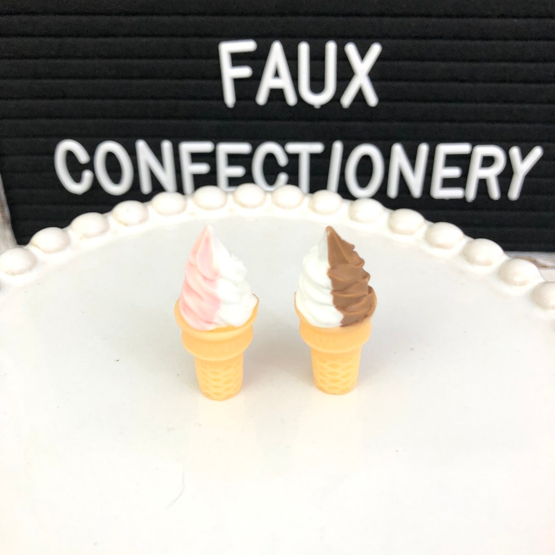 Min Fake Ice Cream Cone, Fake Baking Supplies, Ice Cream Cone Cabochon ...