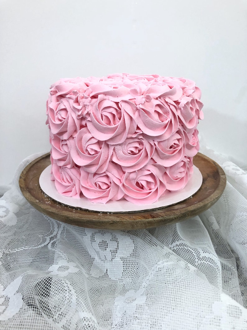 Fake Smash Cake First Birthday Cake 6 Inch Round Pink - Etsy