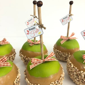 Fake Caramel Apple Faux Caramel Apples Fake Food Fall Tiered Tray Decor ...