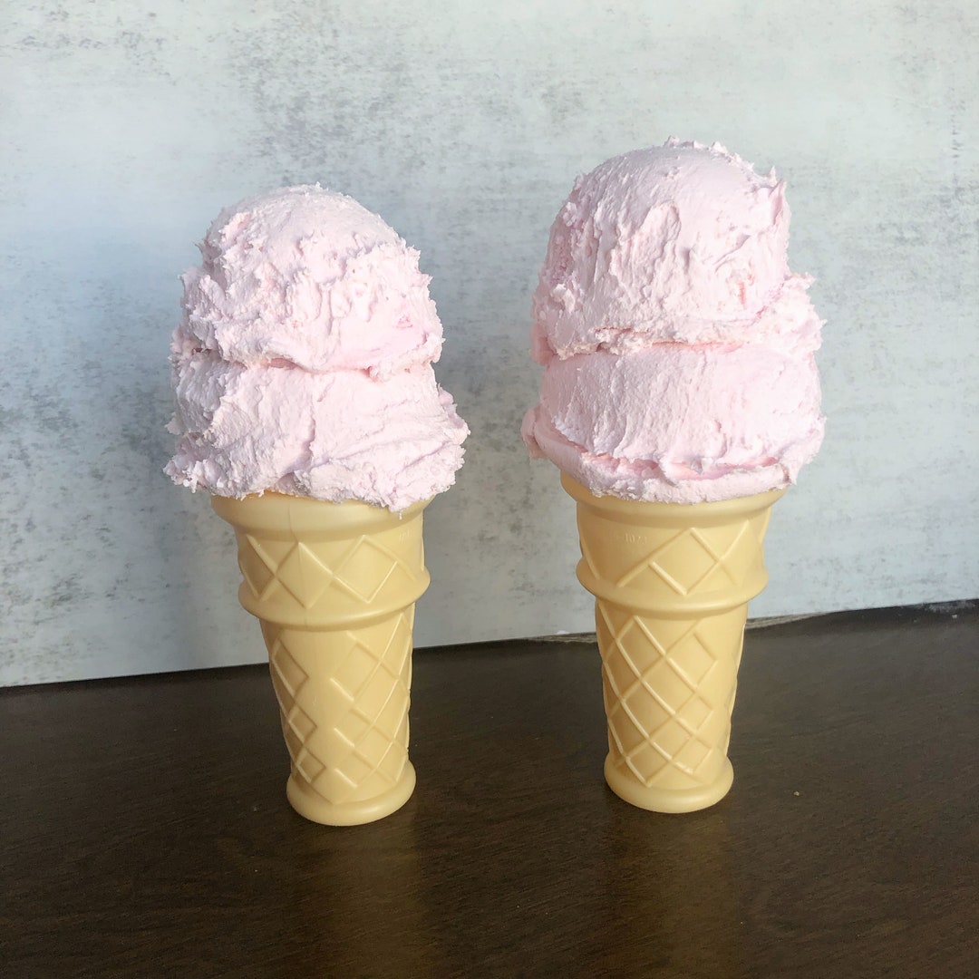 Fake Ice Cream Cone Fake Food Tiered Tray Decor Faux Food Prop, Photo ...