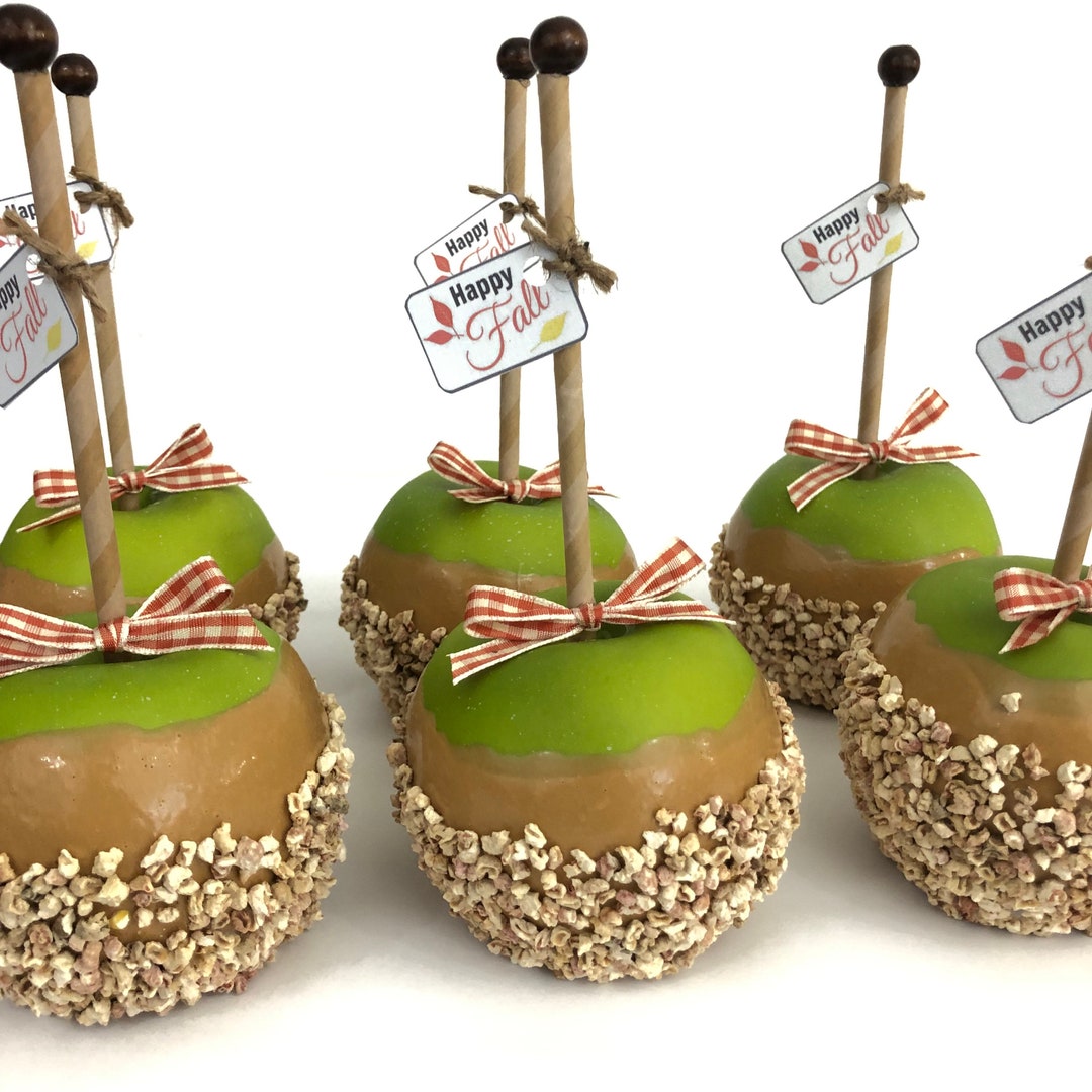 Fake Caramel Apple Faux Caramel Apples Fake Food Fall Tiered Tray Decor ...