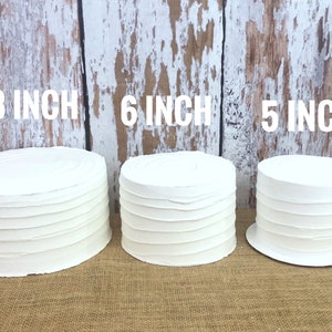 White Fake Cake 8 Inch Round With Ridged Icing Fake Food Prop Faux Cake ...