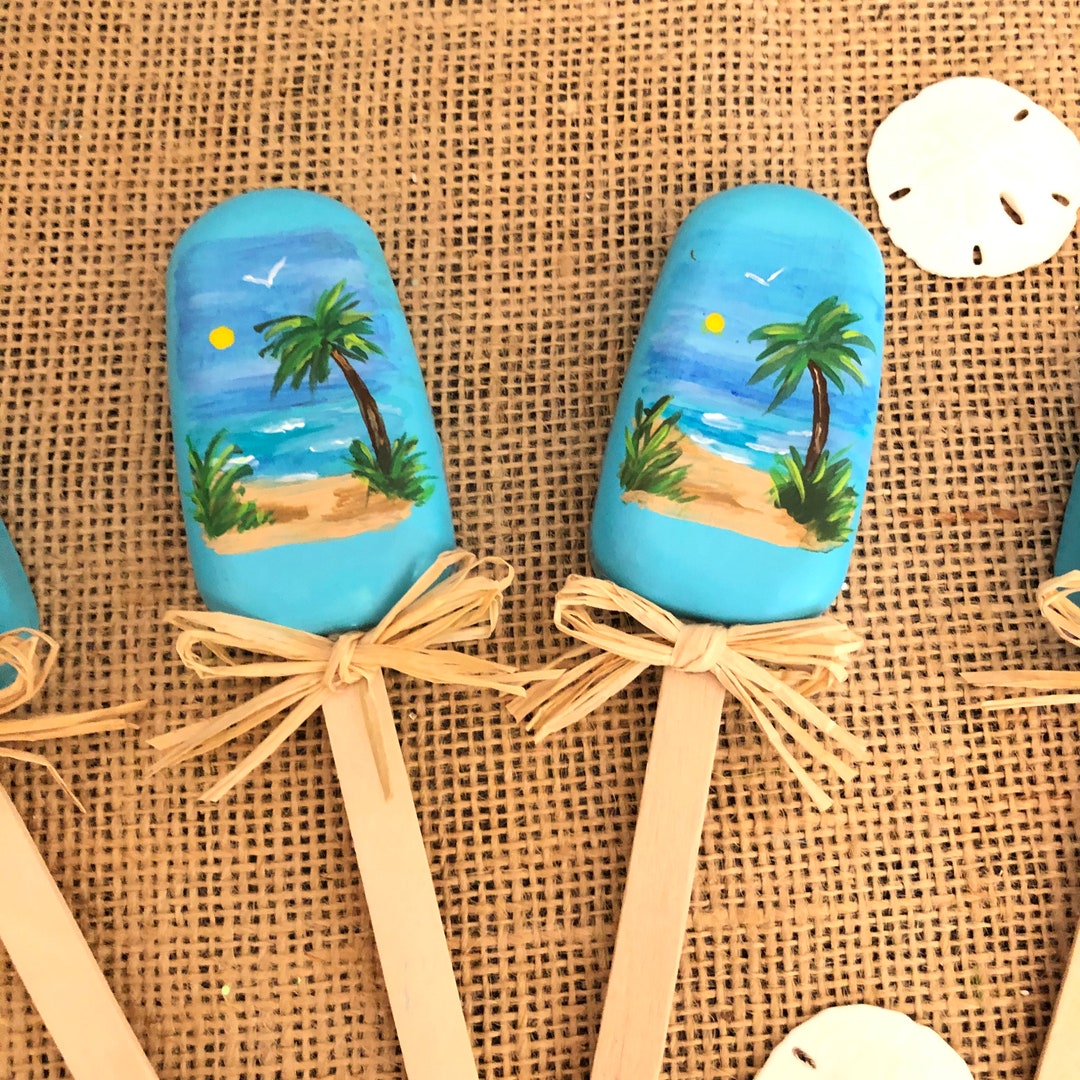 Fake Ice Cream Pop, Fake Food, Nautical Tiered Tray Decor, Faux Food ...