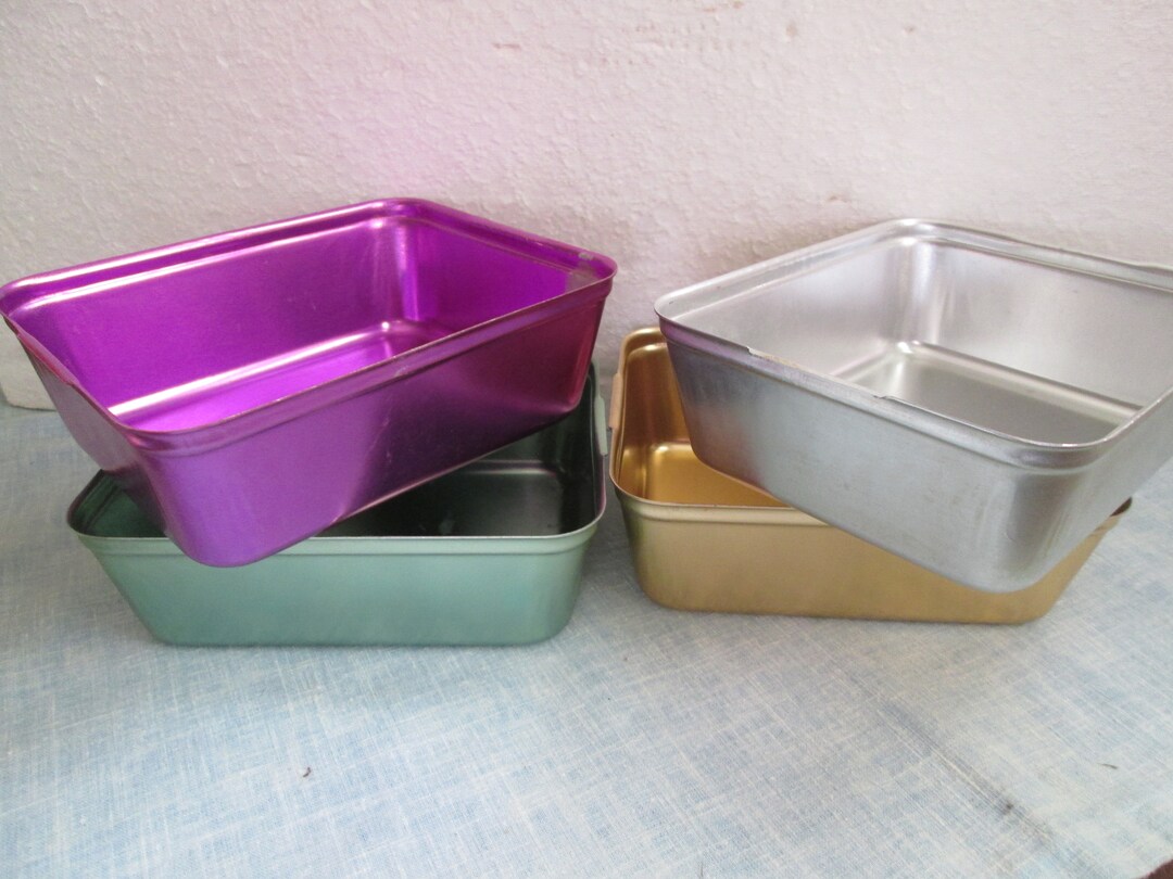 Vintage Roberts Dairy Aluminum Cottage Containers, Serving Containers ...