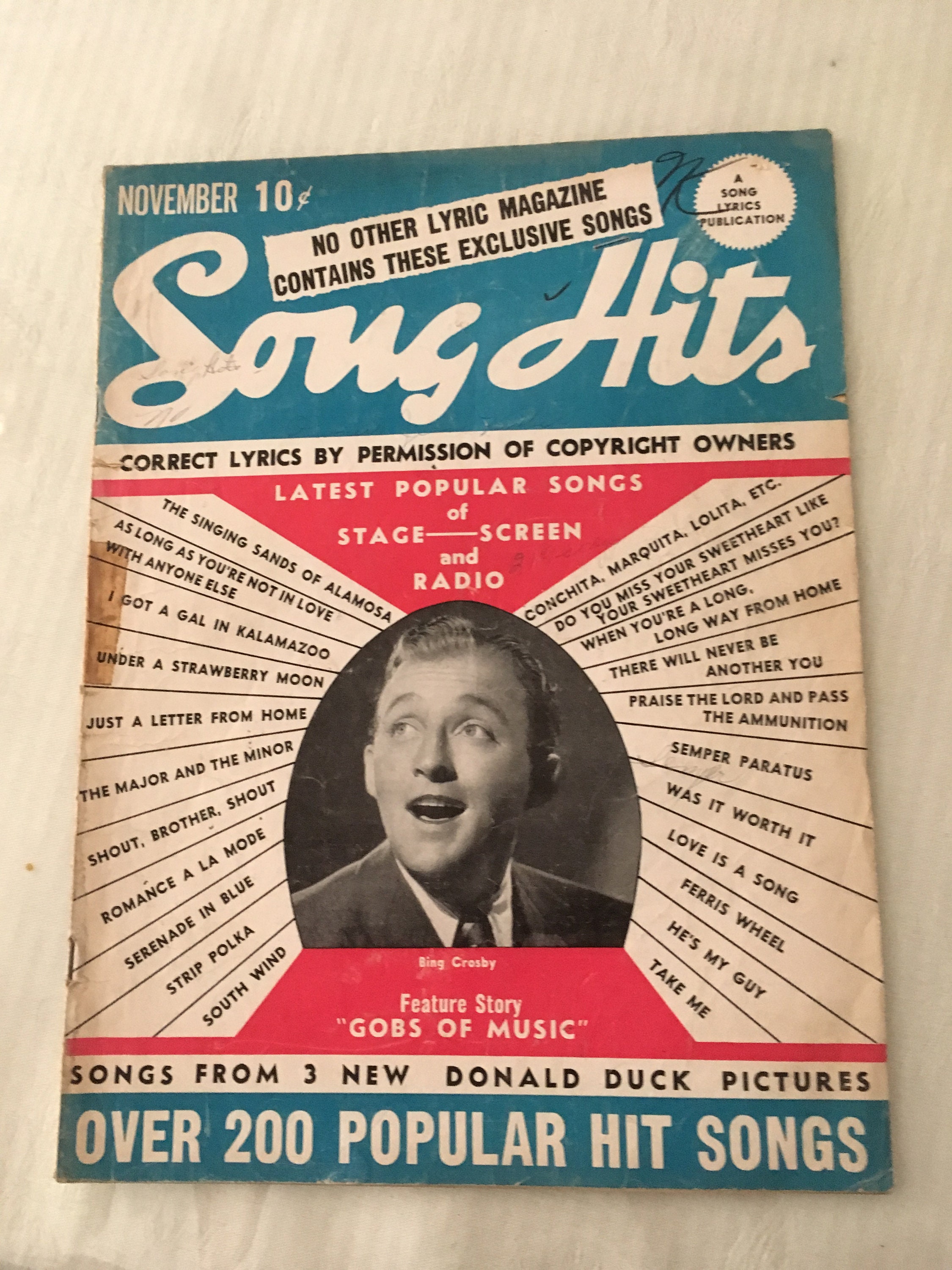 Vintage Song Hits Magazine Ephemera Memorabilia - Etsy Singapore