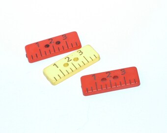 Ruler Buttons | Etsy