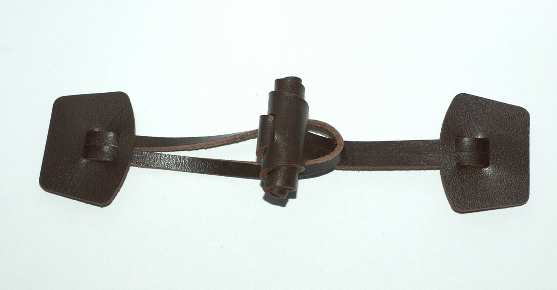 Dark Brown Leather Toggle. Adjustable 3 6 - Etsy