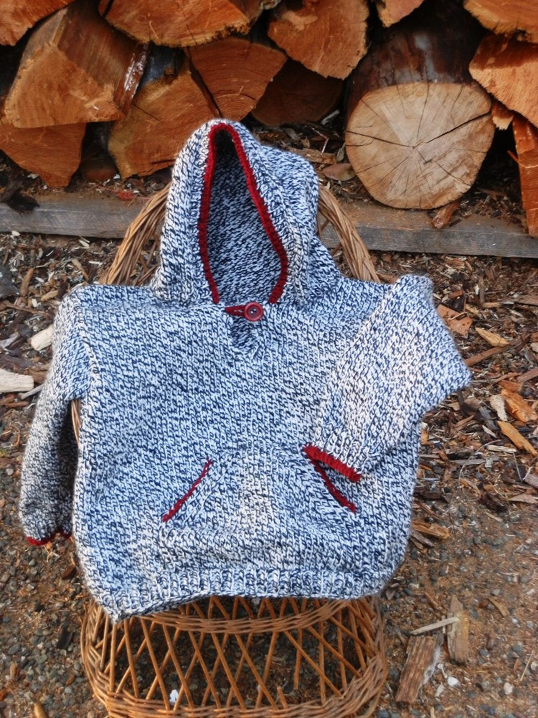 Child Sweater Knitting Pattern, Child Hoodie Knitting Pattern, Child ...