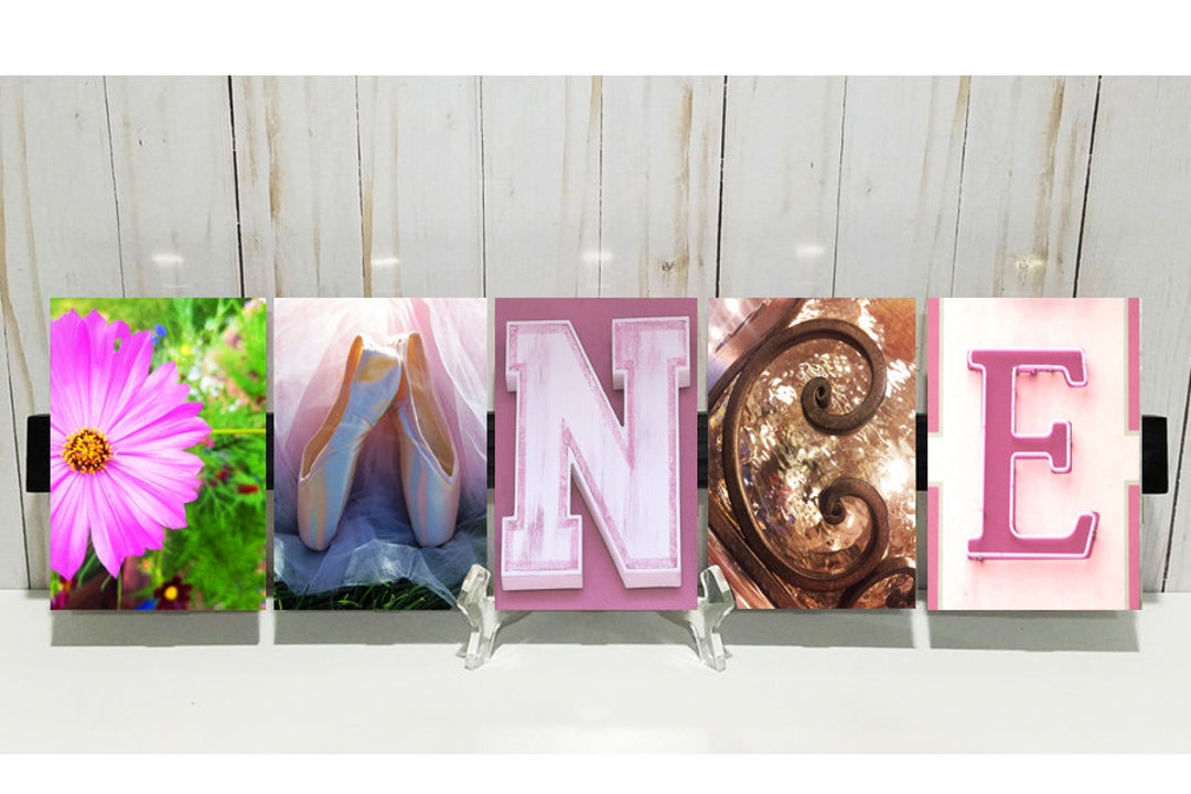 Pink DANCE Word Art Picture Frame Alphabet Photography 4x6 - Etsy