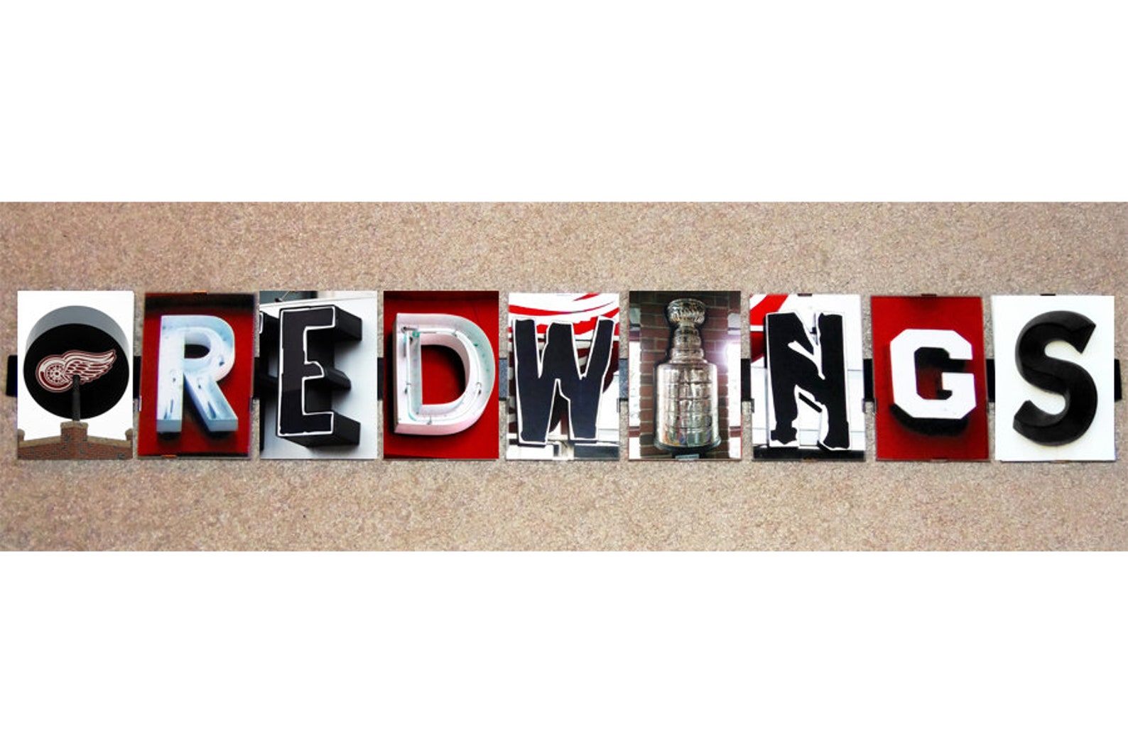 RED WINGS Word Art Picture Frame Alphabet Photography 4x6 | Etsy