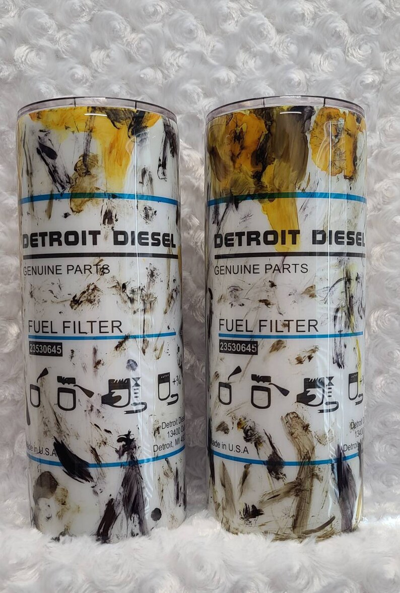 Detroit Diesel Fuel Filter 30oz Fatty Tumbler Stainless | Etsy