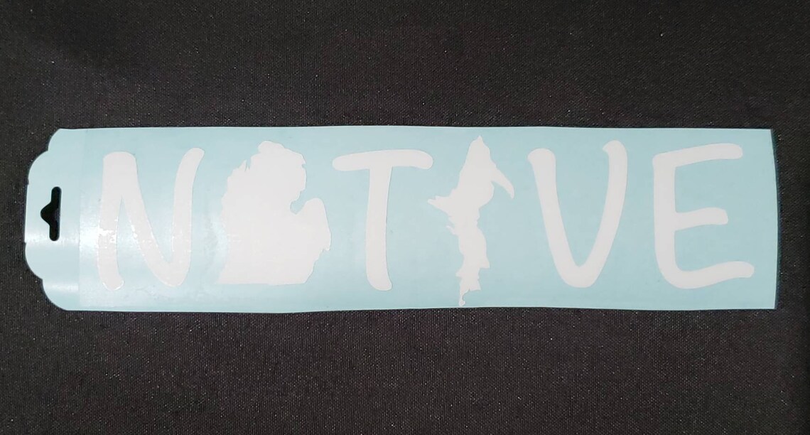 Michigan NATIVE Vinyl Decal Sticker for Car Windows Laptops | Etsy
