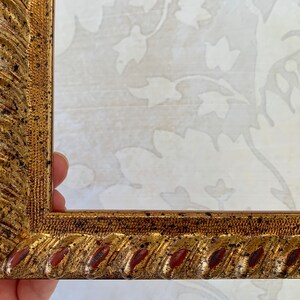 Antiqued Gold Picture Frame W/rope Detail- Vintage Gold Photo Frame A5 ...