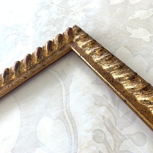 Antiqued Gold Picture Frame W/rope Detail- Vintage Gold Photo Frame A5 ...