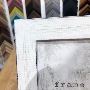 White Picture Frames- Rustic Farmhouse Style - Reclaimed Wood 4x4, 5x7 ...