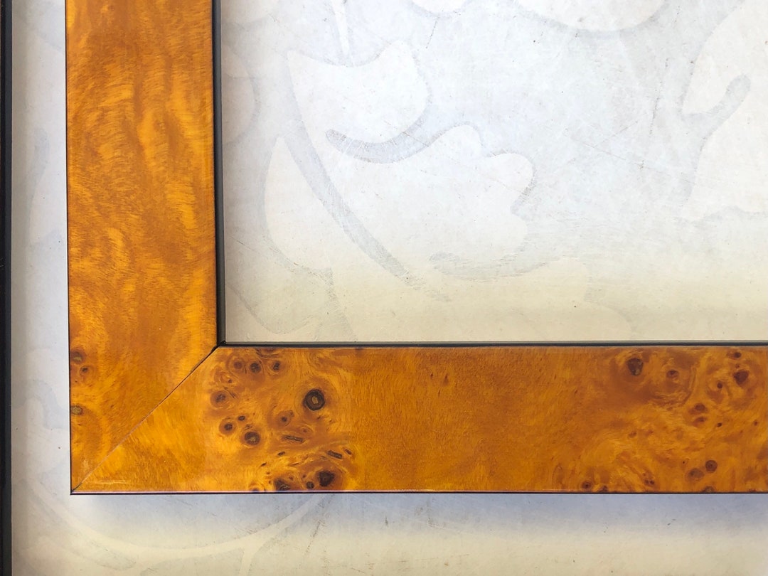 Bright Honey Poplar Burlwood Picture Frame- Custom Framing- A2 A3 A4 A5 ...