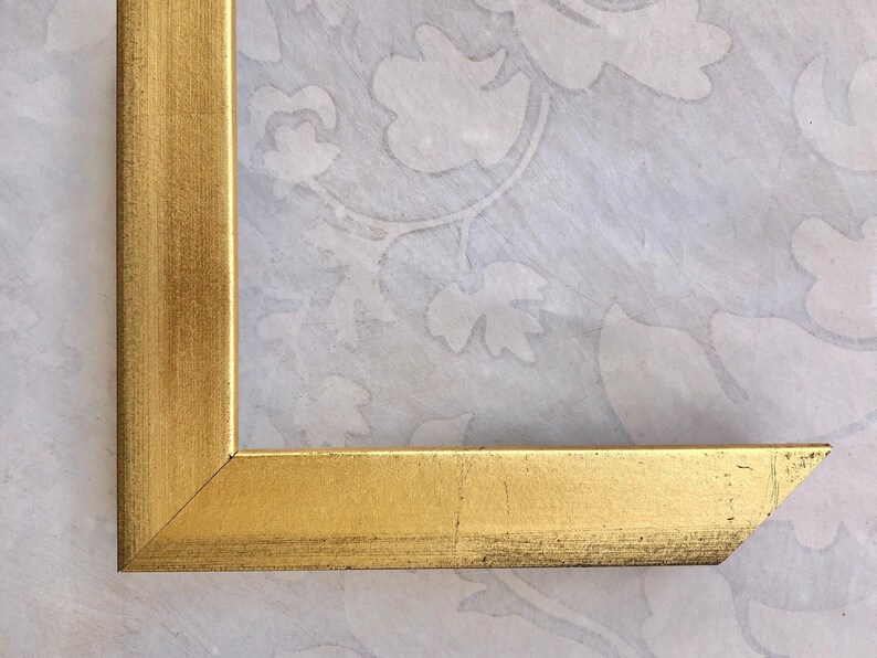 Square Lightly Distressed Gold Picture Frame Large Frame - Etsy