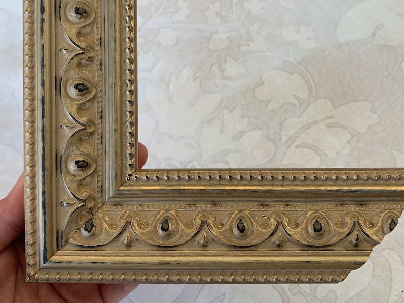 2 1/4" Large Gold Picture Frame - Ornate Victorian Design - Soft Muted ...