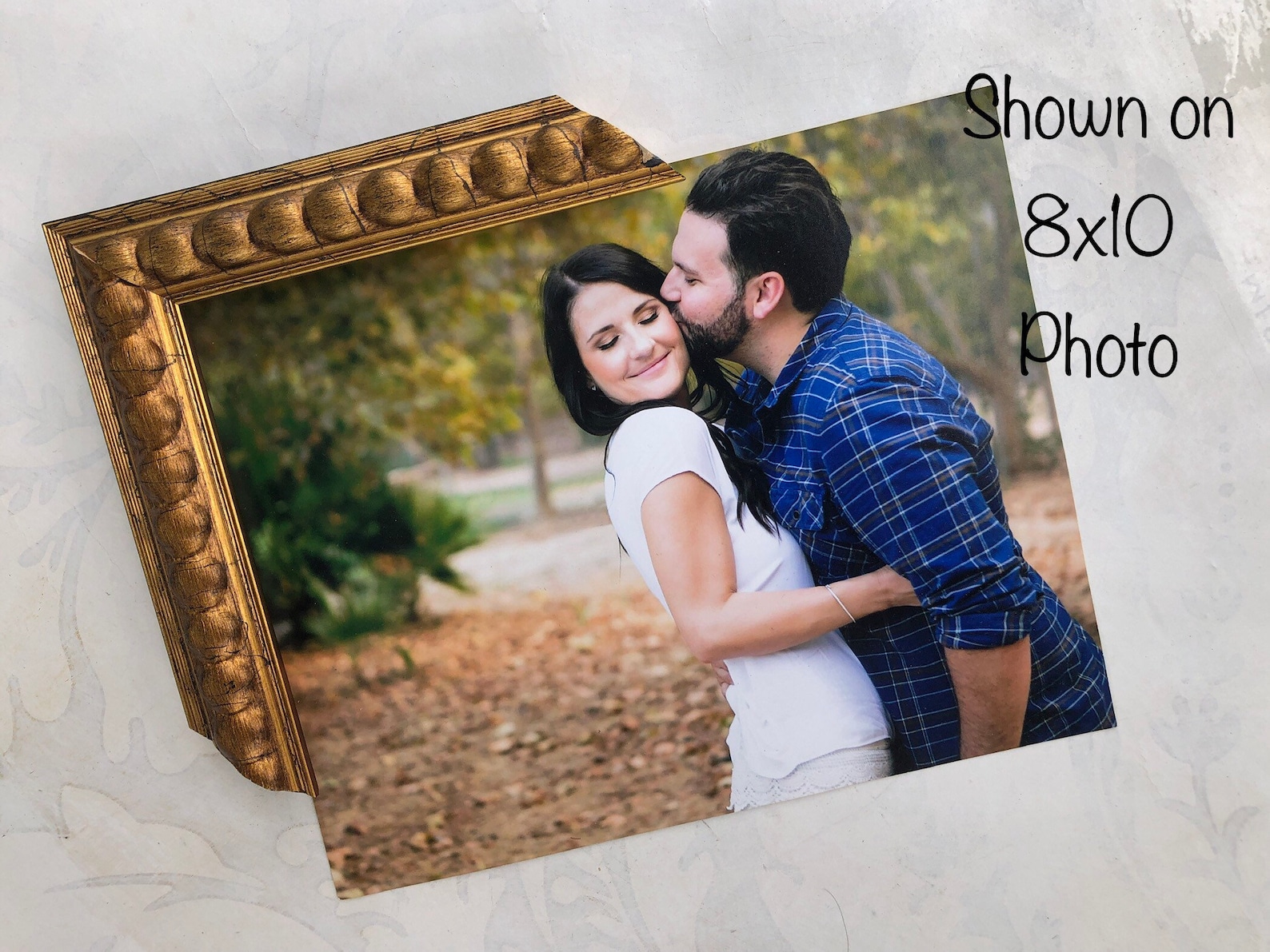 Chunky Bead Gold Picture Frame Antique Distressed Finish - Etsy