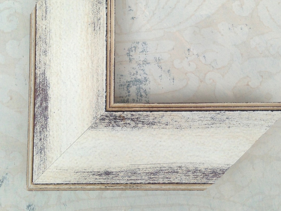 2.75" Distressed White Picture Frames - Beach Decor Coastal Picture ...