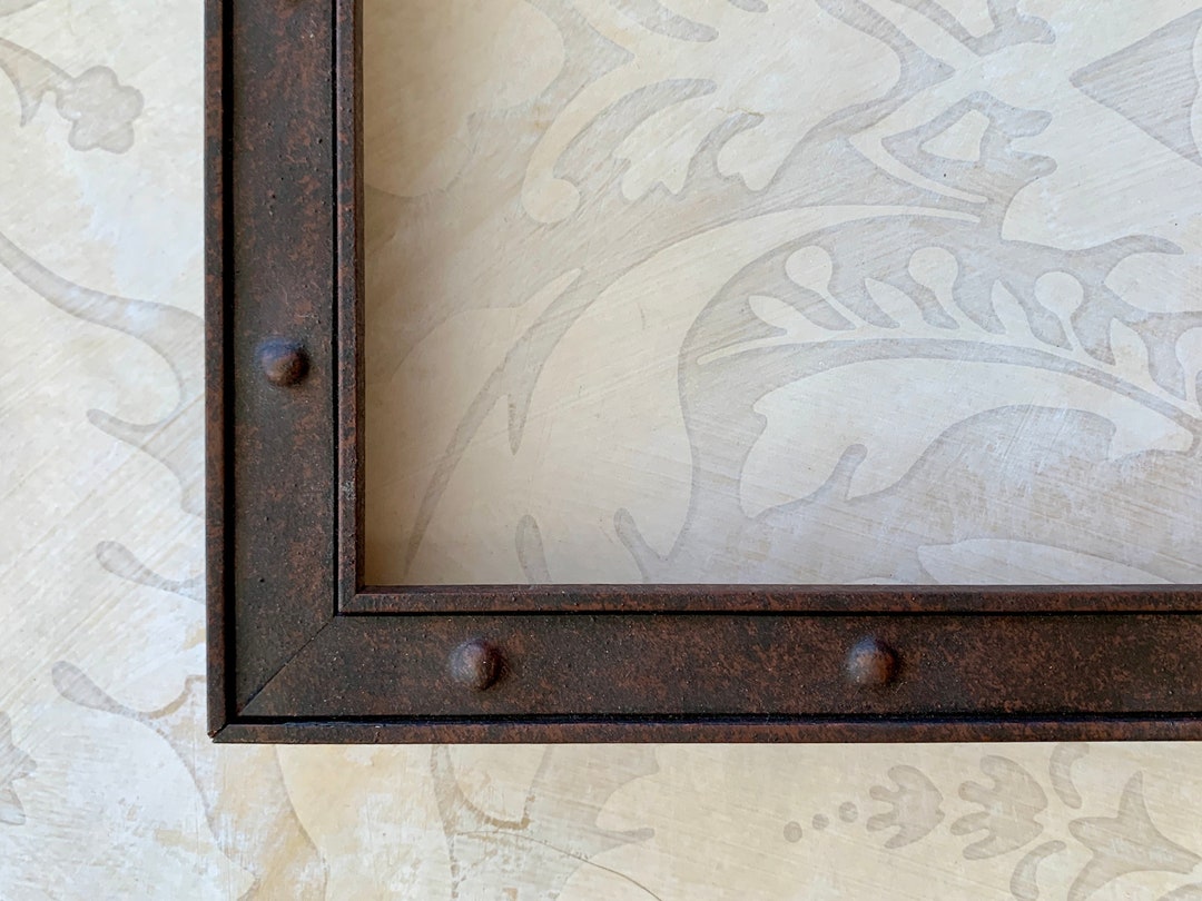 Industrial Picture Frame in Rusted "metal"- Nautical Decor- 24x36 20x30 ...