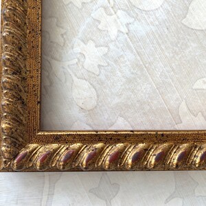 Antiqued Gold Picture Frame W/rope Detail- Vintage Gold Photo Frame A5 ...