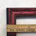 Metallic Ornate Red Picture Frame Victorian Christmas Valentines Red A5 ...
