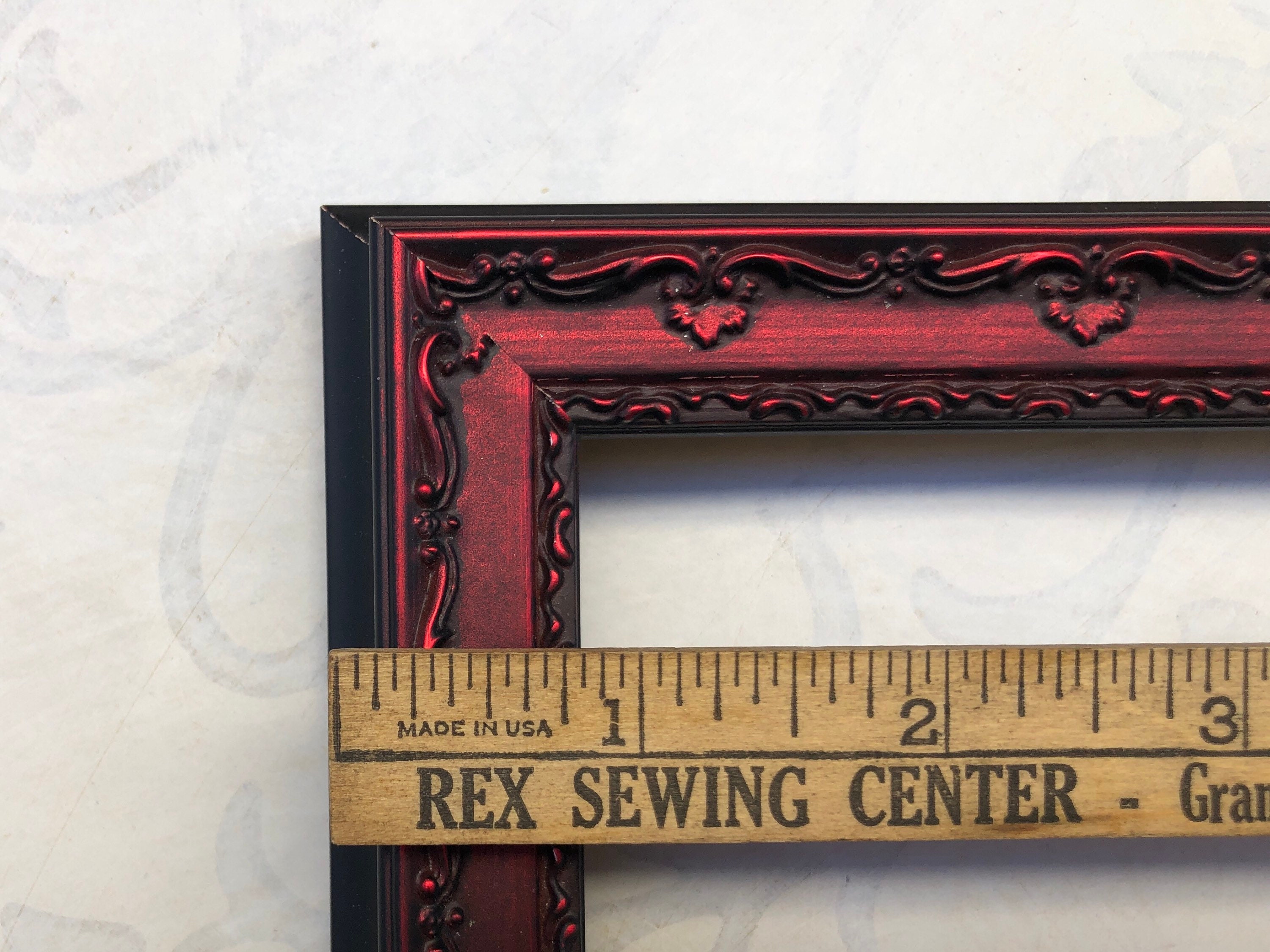 Metallic Ornate Red Picture Frame Victorian Christmas | Etsy