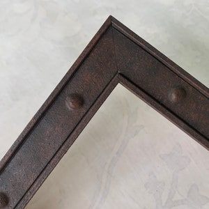Industrial Picture Frame in Rusted "metal"- Nautical Decor- 24x36 20x30 ...