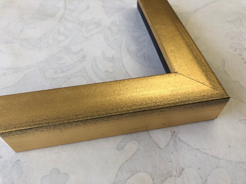 Square Lightly Distressed Gold Picture Frame Large Frame - Etsy