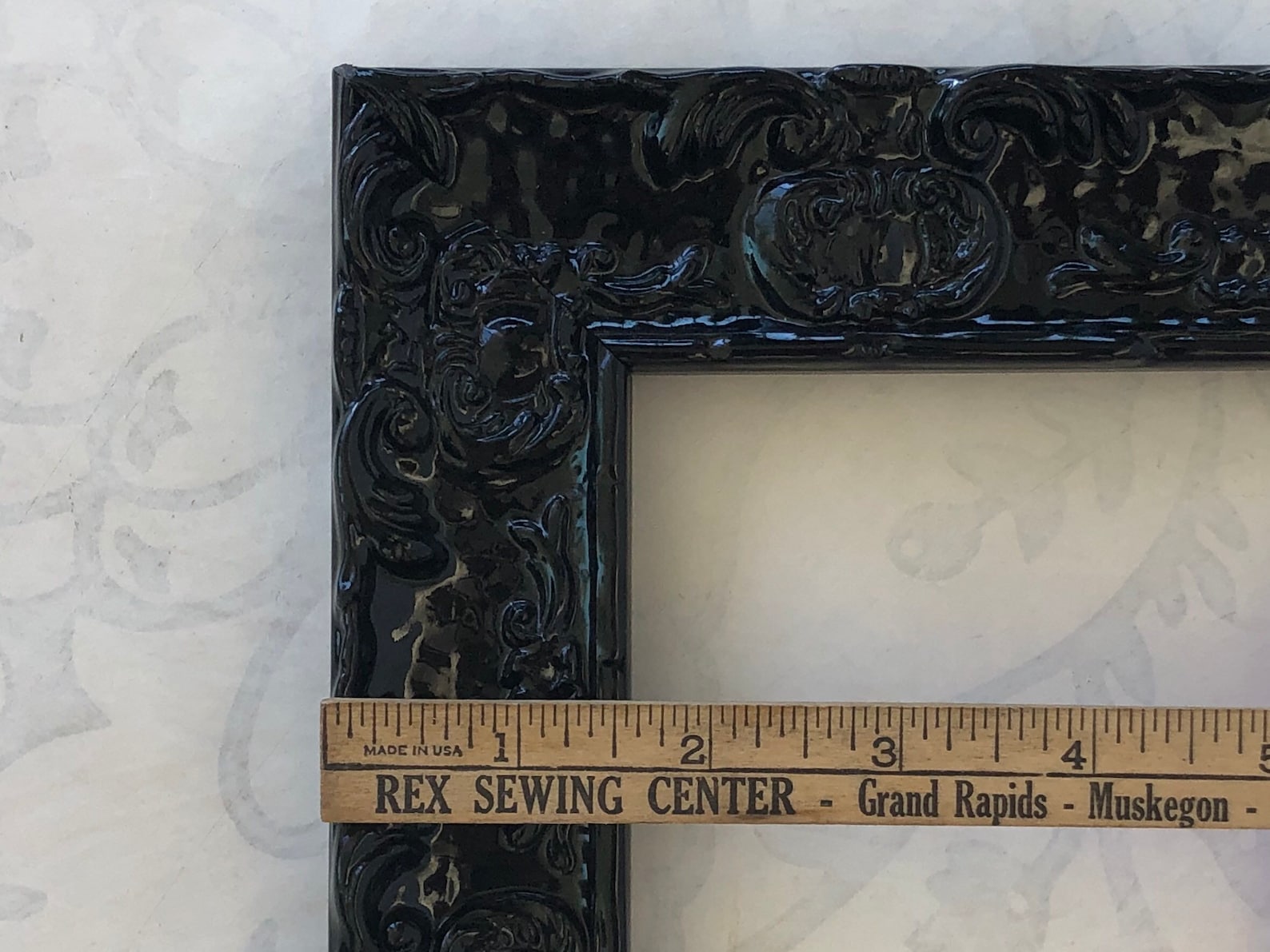 Ornate Black Lacquer Picture Frame Vintage Victorian Gothic Style A4 A3 ...