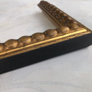 Chunky Bead Gold Picture Frame, Antique Distressed Finish- Custom ...