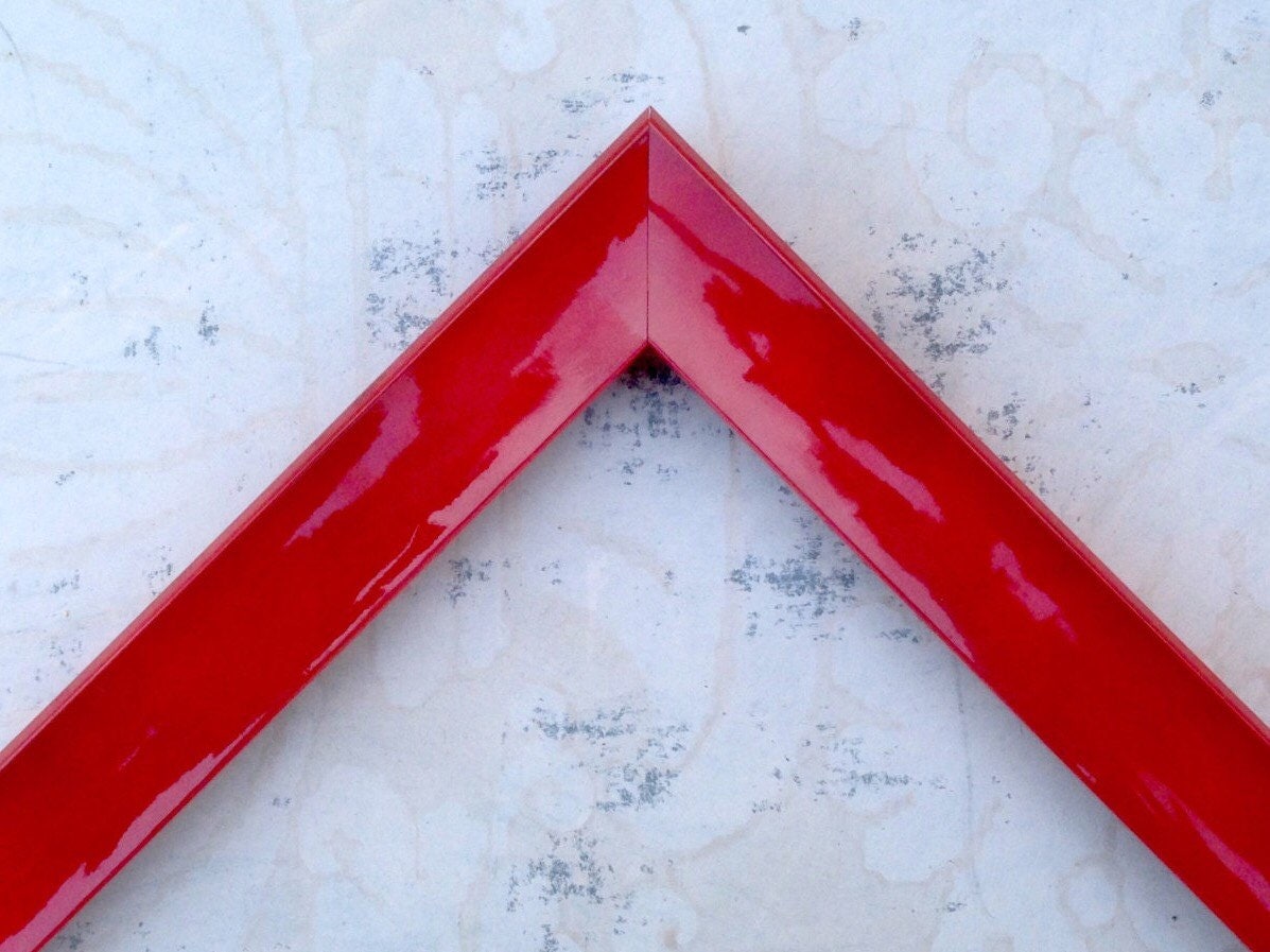 Red Lacquer Picture Frame Photo Frame Certificate Diploma - Etsy