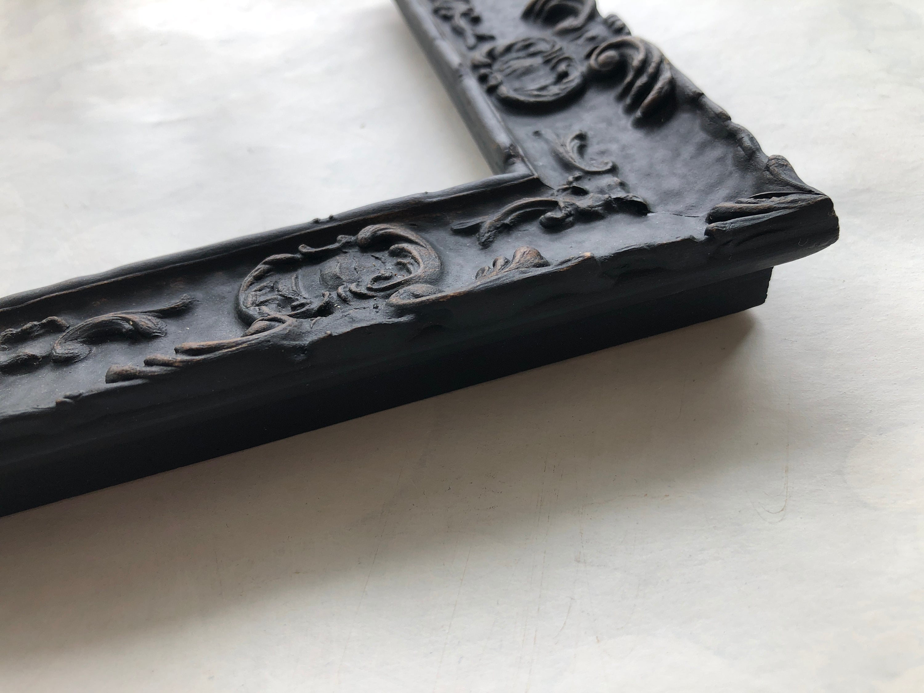 Satin Black Picture Frame Victorian Gothic Style A4 4x4 4x6 | Etsy