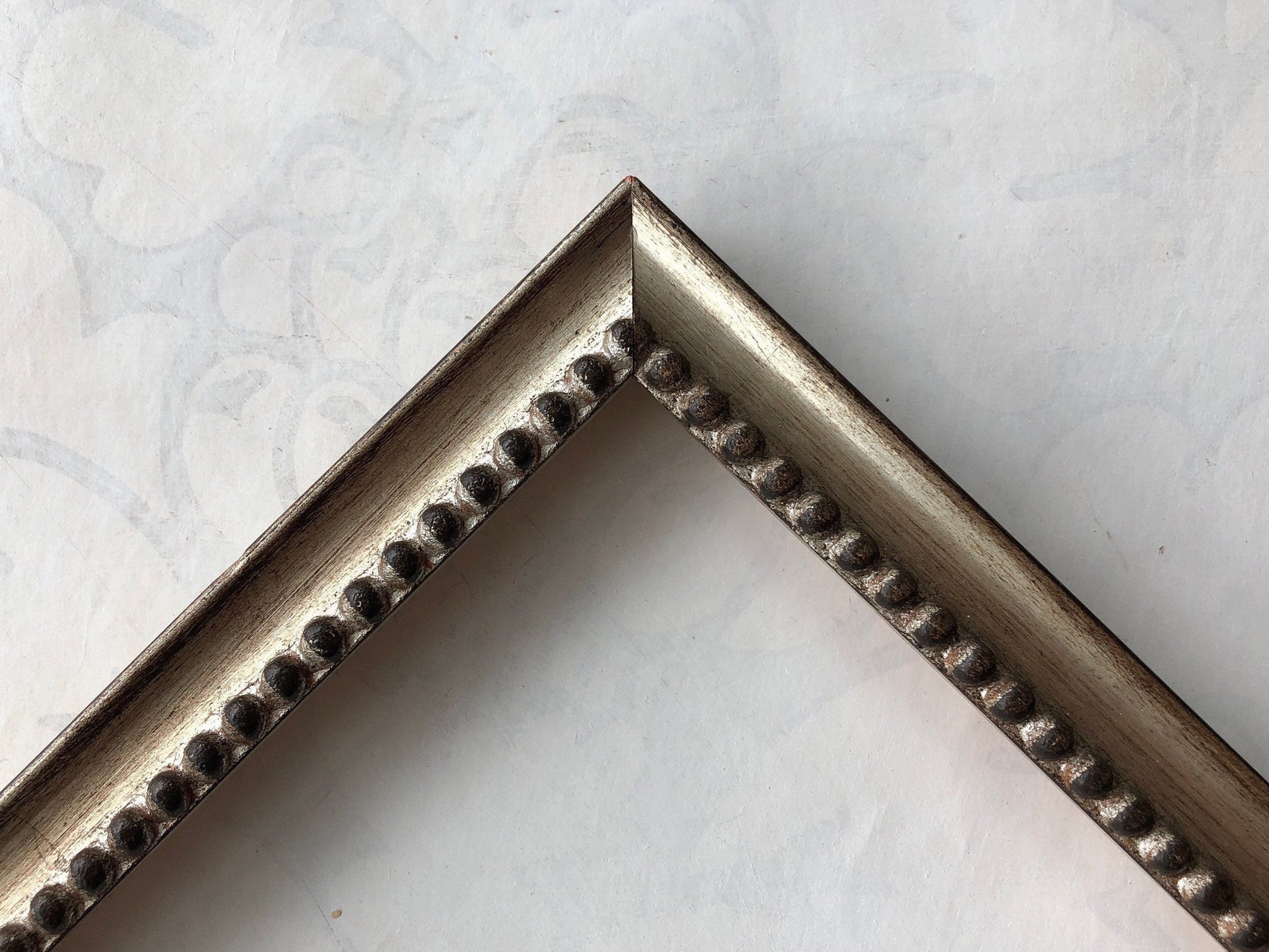 Distressed Silver Picture Frame W/bead- Silver Wedding Frame A4 A3 A5 ...