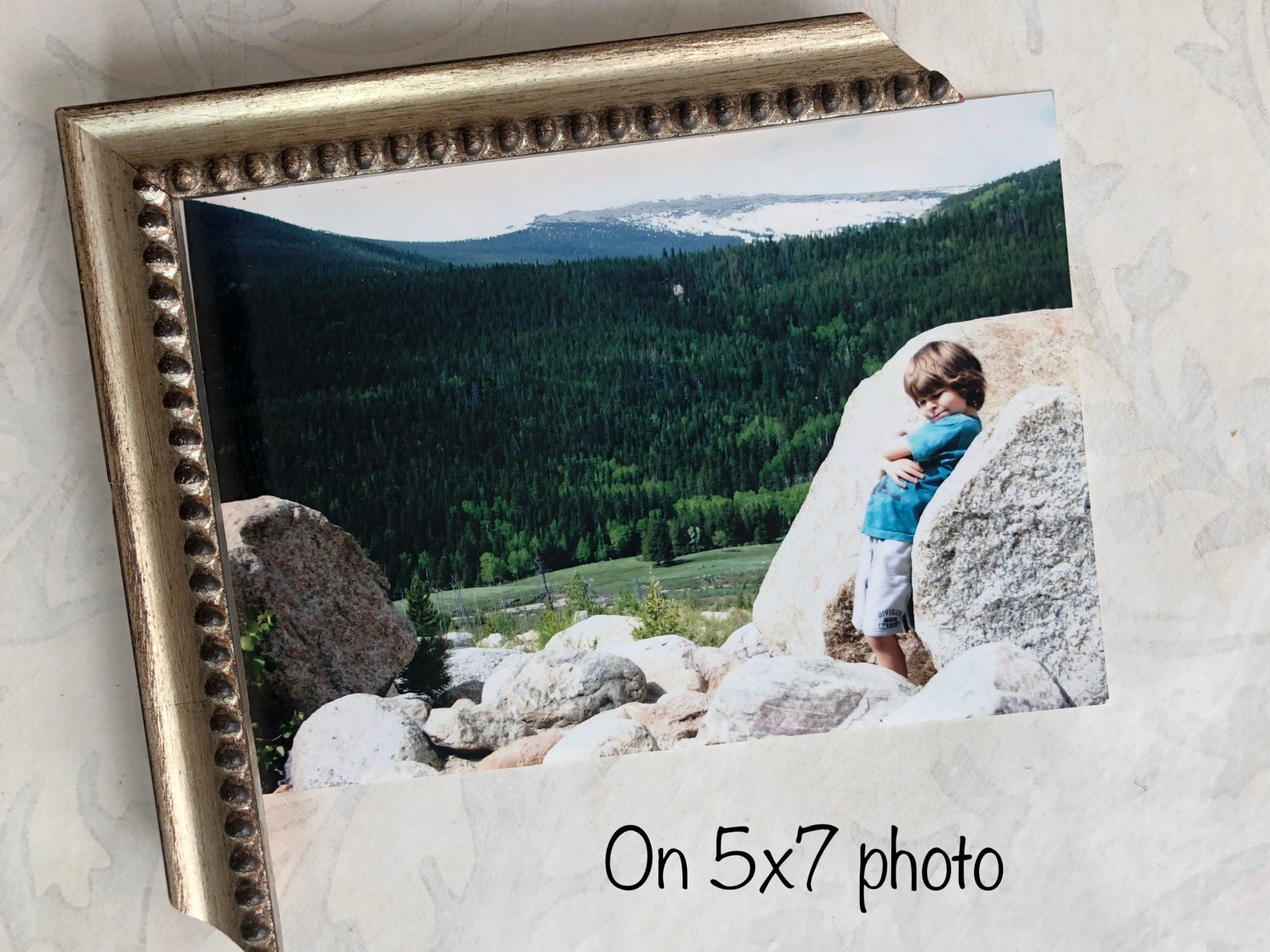 Distressed Silver Picture Frame W/bead Silver Wedding Frame A4 A3 A5 ...