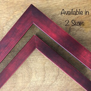 Metallic Red Picture Frame- Narrow Red Photo Frame A3 A4 4x4 4x6 5x7 ...