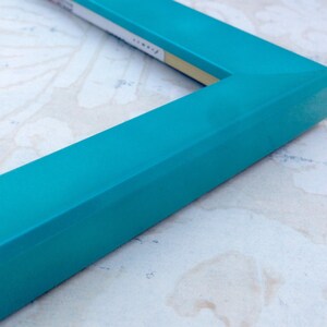 Turquoise Blue Picture Frame- Shiny Lacquer Photo Frame- A5 A4 A3 4x4 ...