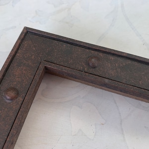 Industrial Picture Frame in Rusted "metal"- Nautical Decor- 24x36 20x30 ...