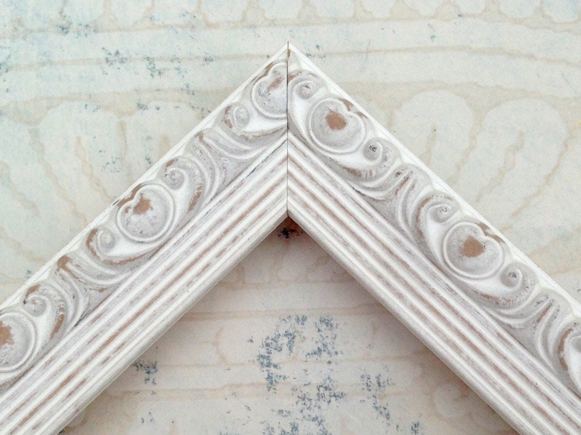 Shabby Chic White Picture Frame Vintage White Beach Cottage - Etsy