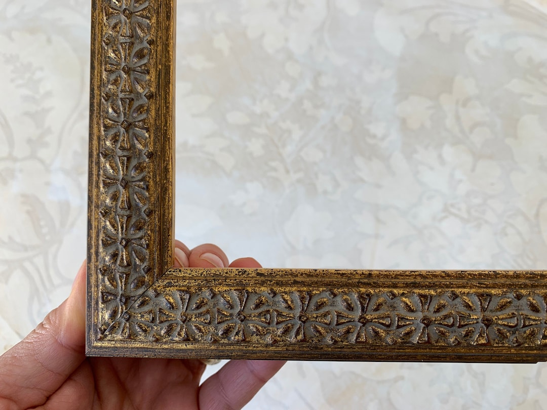 Antique Gold Celtic Cross Style Picture Frame- Custom Sizes- Large ...