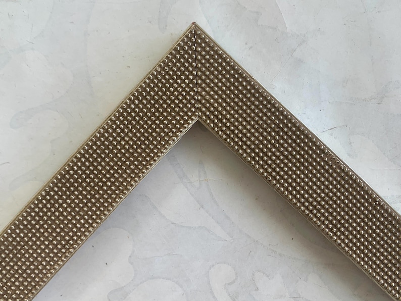 Fine Beaded Antique Silver Picture Frame- Custom Picture Frame- A4 4x4 ...