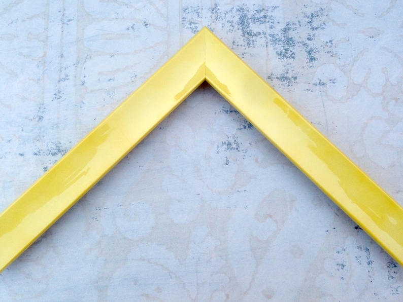 Lacquer Butter Yellow Picture Frame- Nursery & Kids Room Decor- A5 A4 ...