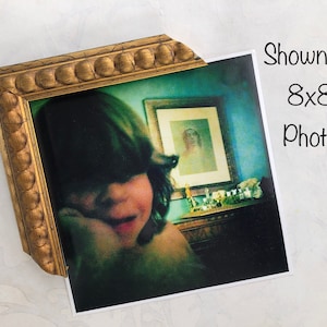 Chunky Bead Gold Picture Frame, Antique Distressed Finish- Custom ...