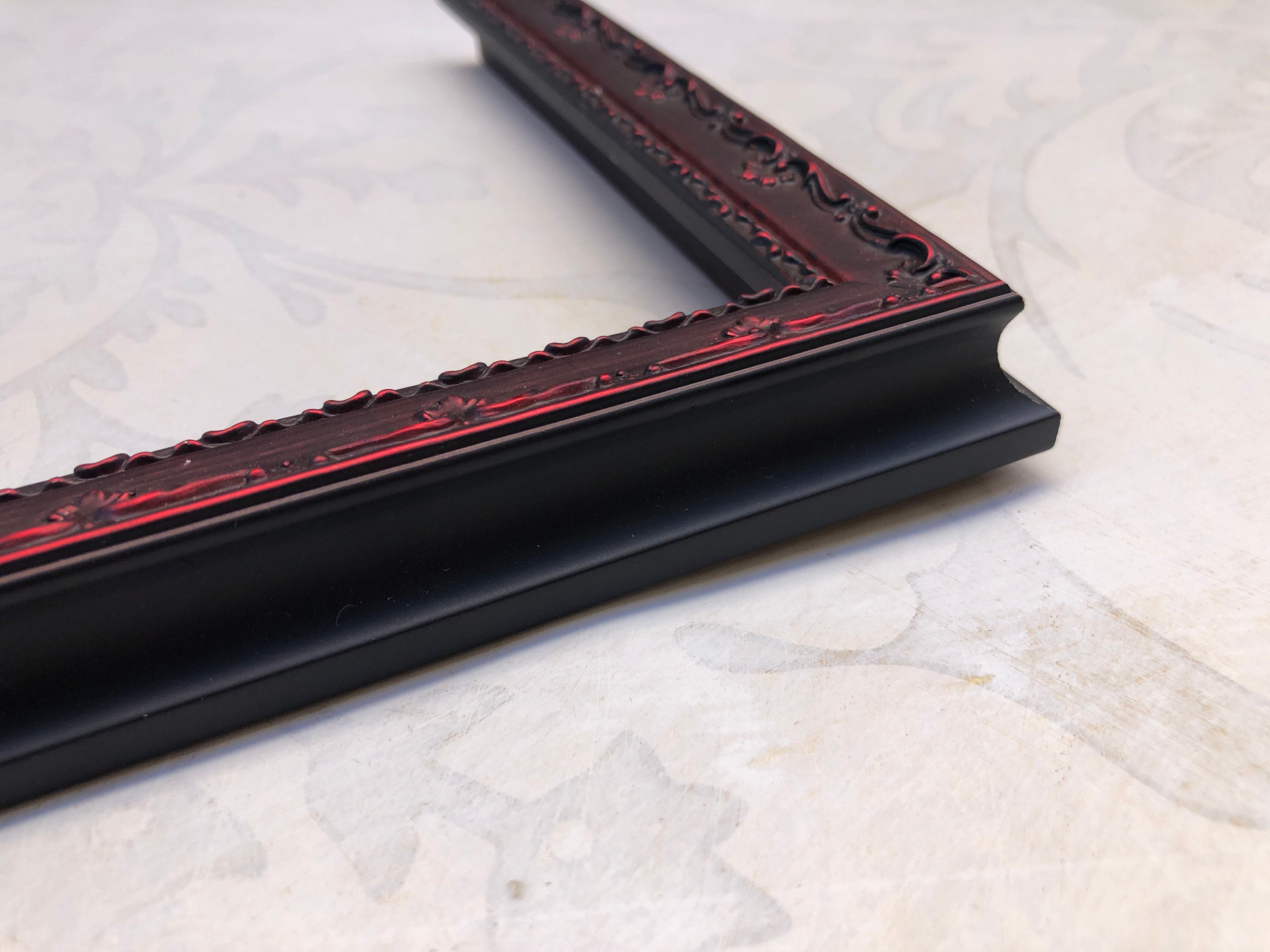 Metallic Ornate Red Picture Frame Victorian Christmas | Etsy