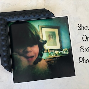 Chunky Bead Black Picture Frame- Custom Framing- A3 A4 A5 4x4 5x7 8x10 ...